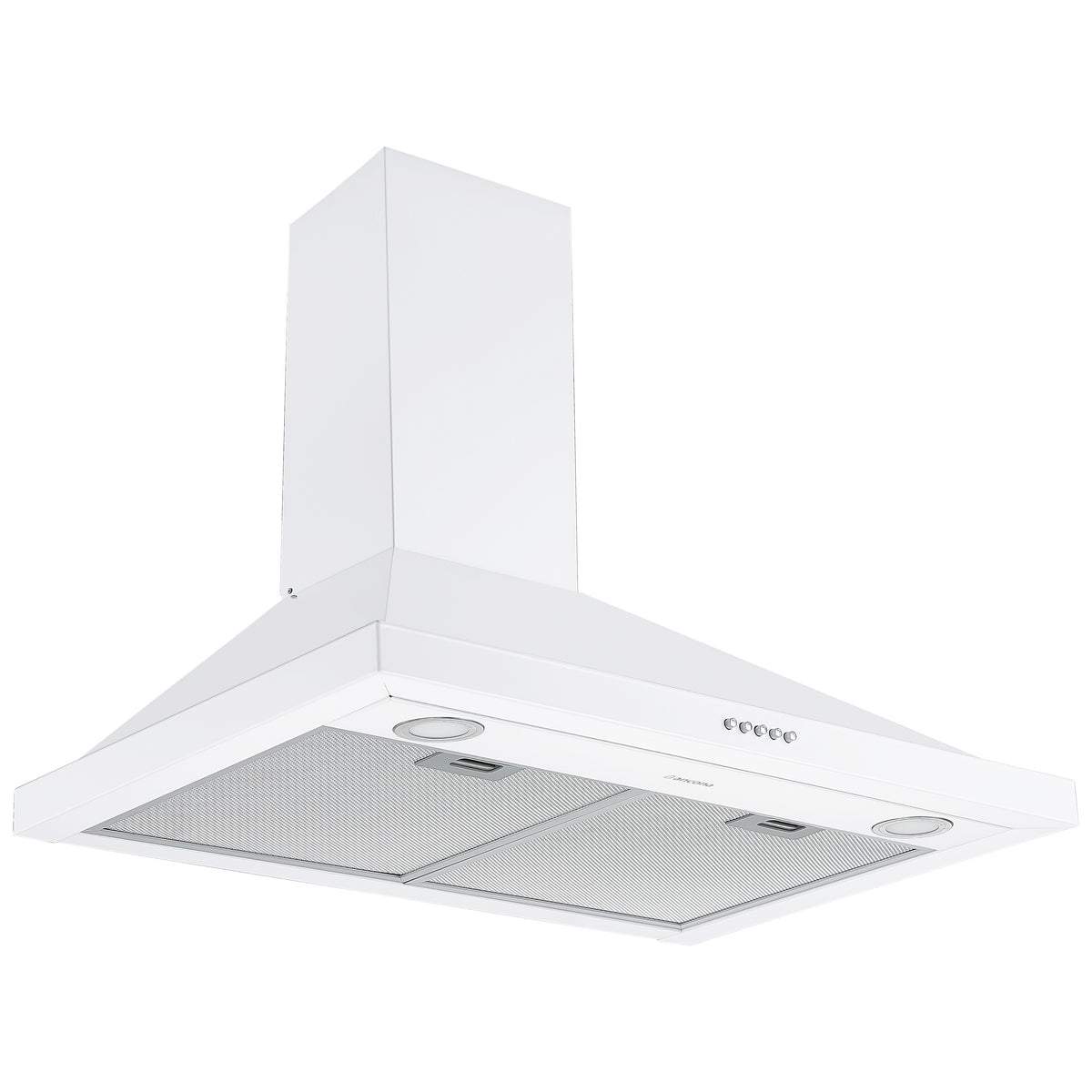 30 in. Convertible Wall-Mounted Pyramid Range Hood in White